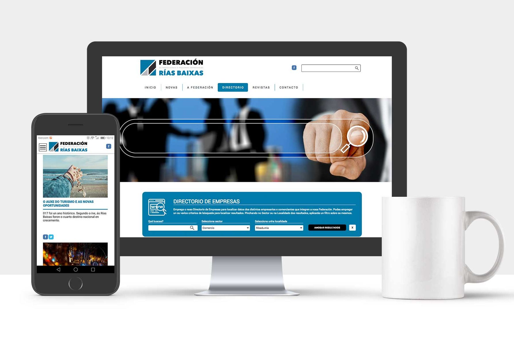 Presentamos a nova web